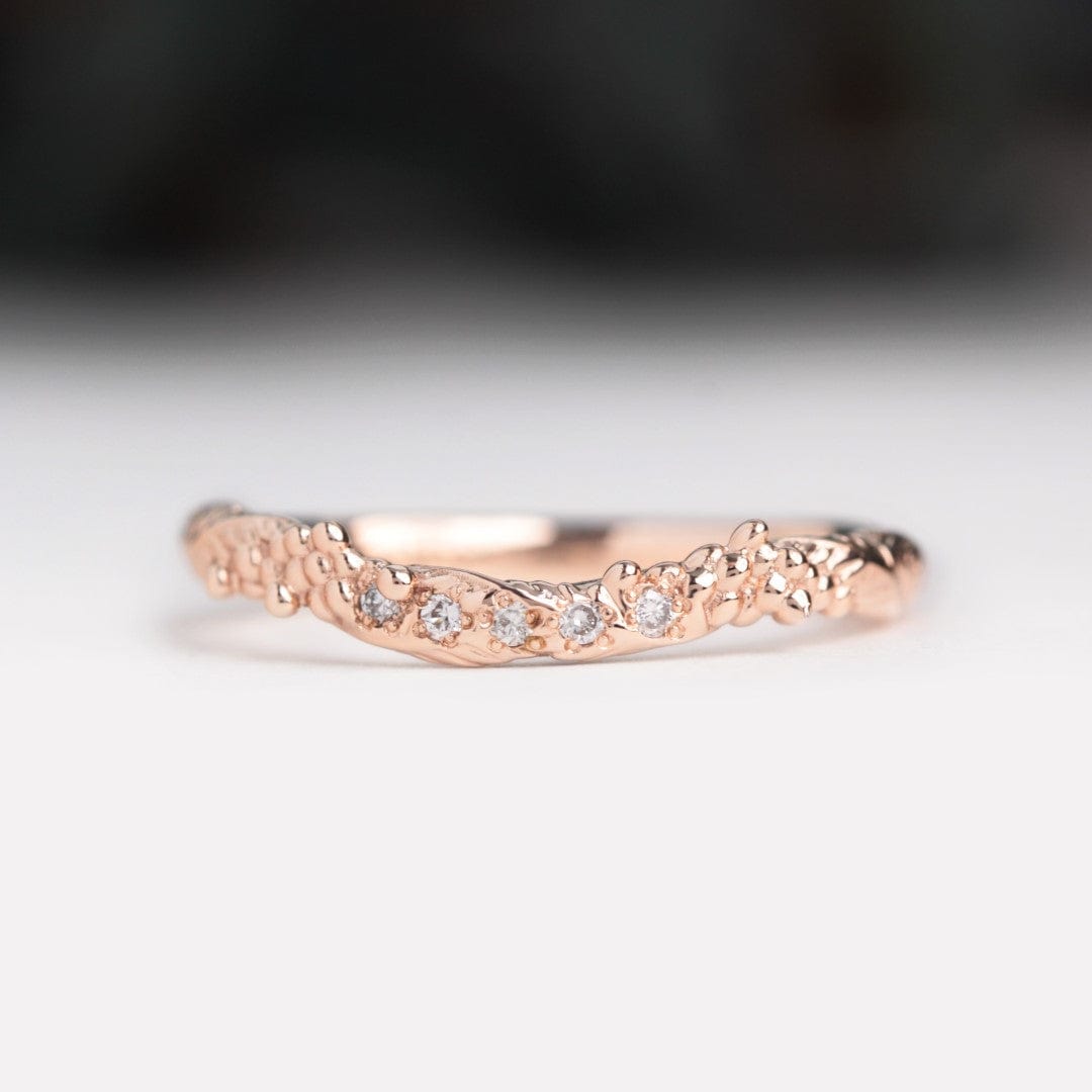 Wattle Wedding Band Leaves